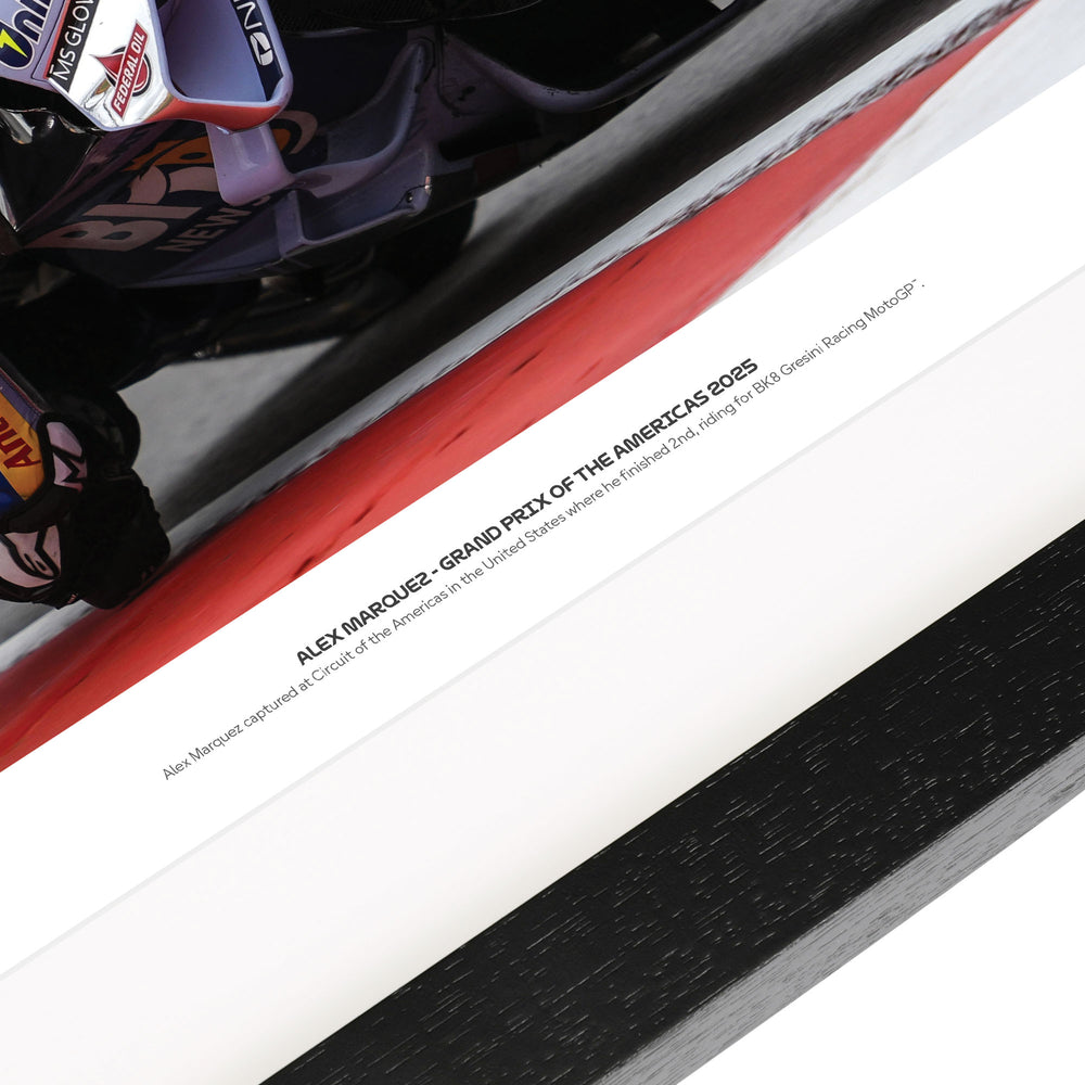 Alex Marquez Signed Photo - Americas GP 2025