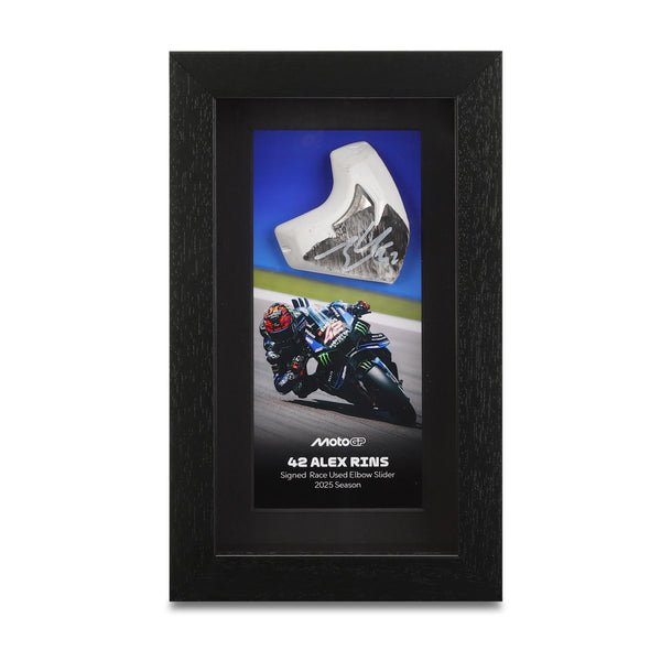 Álex Rins Signed Monster Energy Yamaha MotoGP Team Elbow Slider - 2025