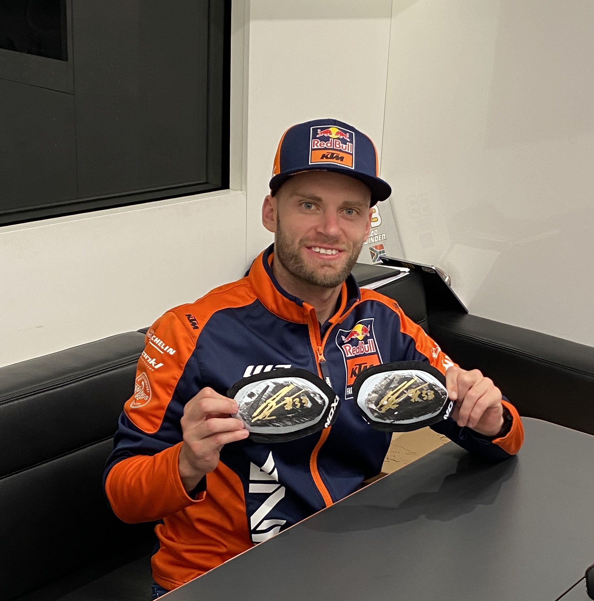 Brad Binder Used Signed Knee Slider - 2024 MotoGP Season
