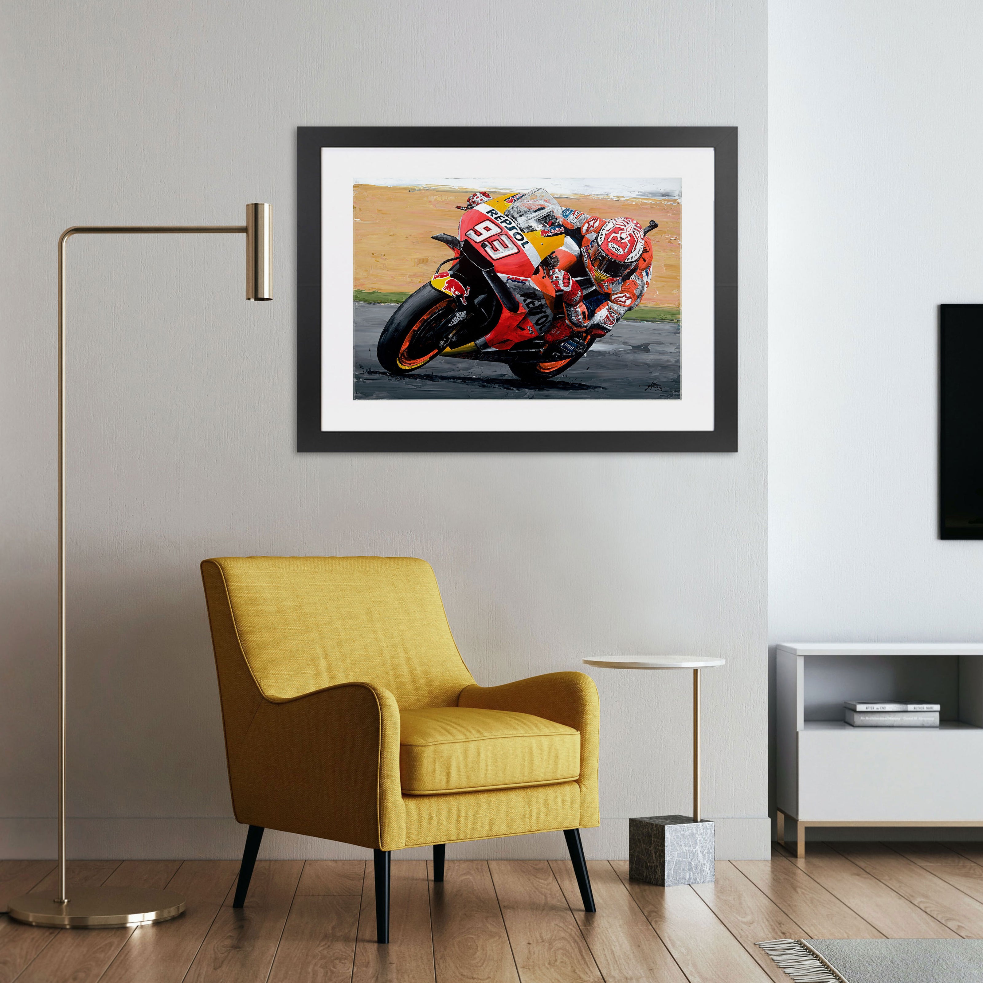 David Johnson - Marc Marquez 2018 Champion Print