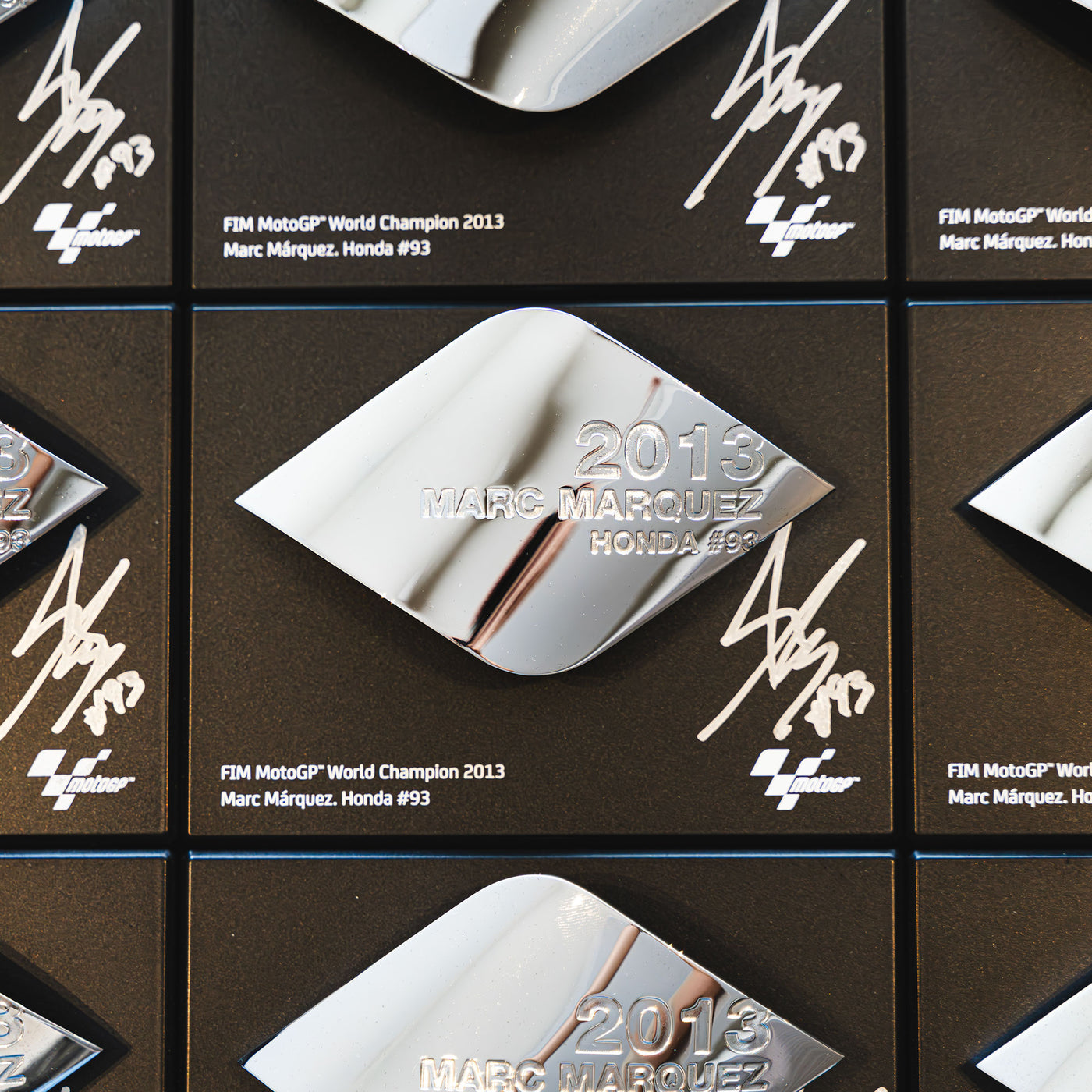 Marc Marquez 2013 Signed MotoGP™ World Championship Trophy Plaque